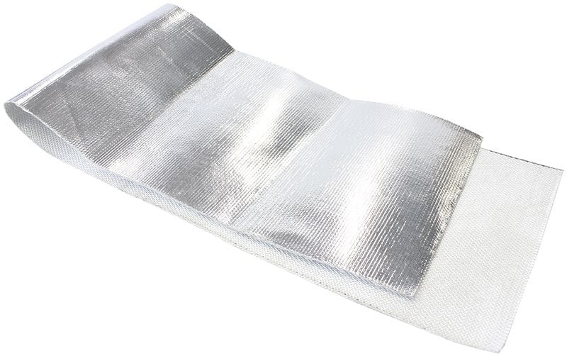 Heat Barrier Flexible Aluminised surface reflects up to 2000°F radiant
