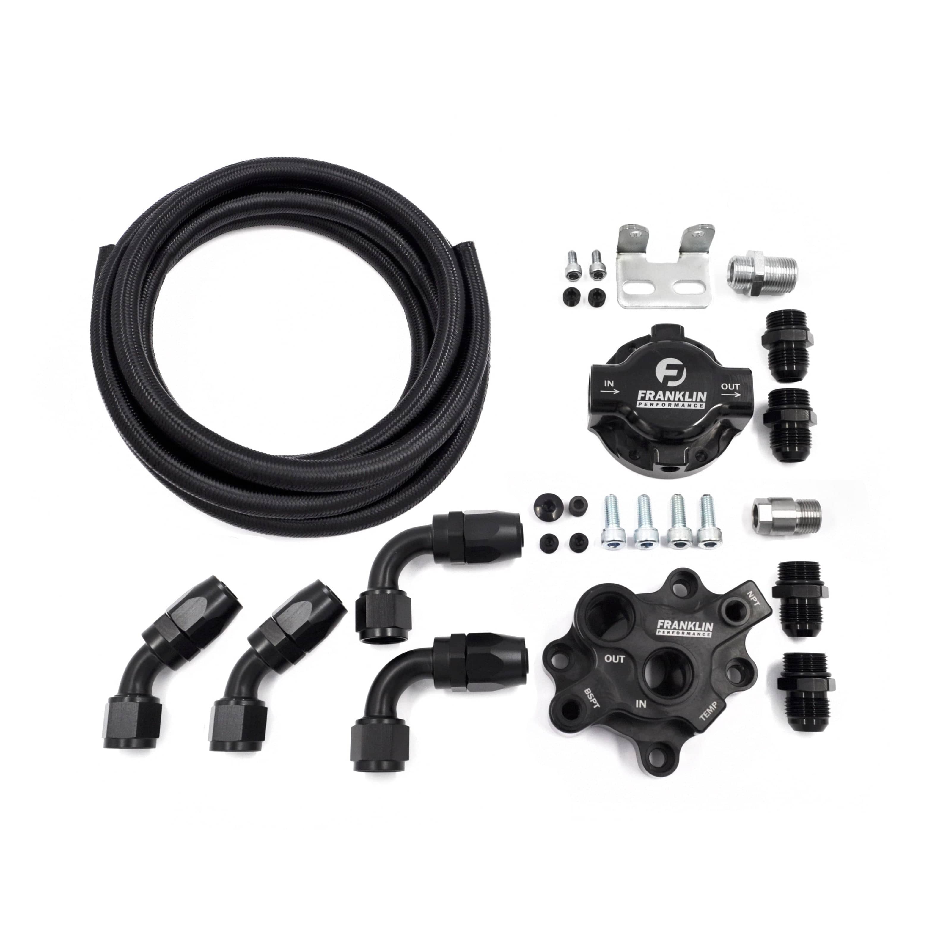 Franklin Bolt-On Oil Filter Relocation Kit for Nissan RB Engines Bolt-