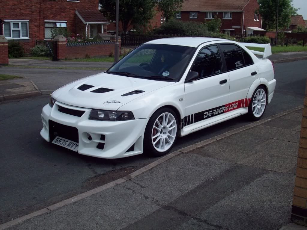 SR DAMD Style Front Bumper For Mitsubishi EVO 5 EVO 6