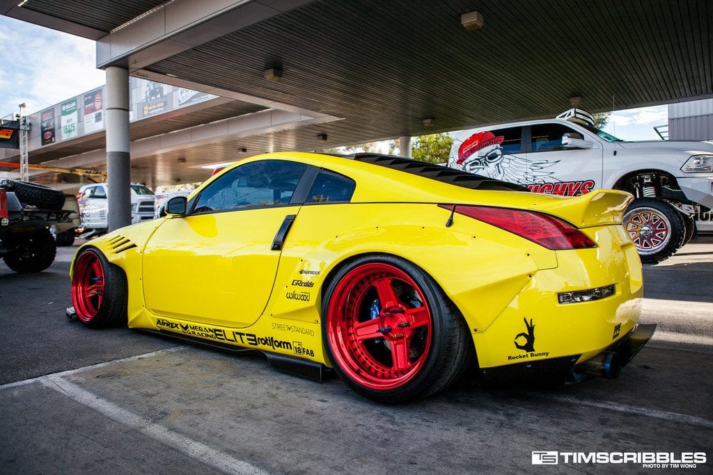 SR Rocket Bunny Style Rear Spoiler For Nissan 350z -PP