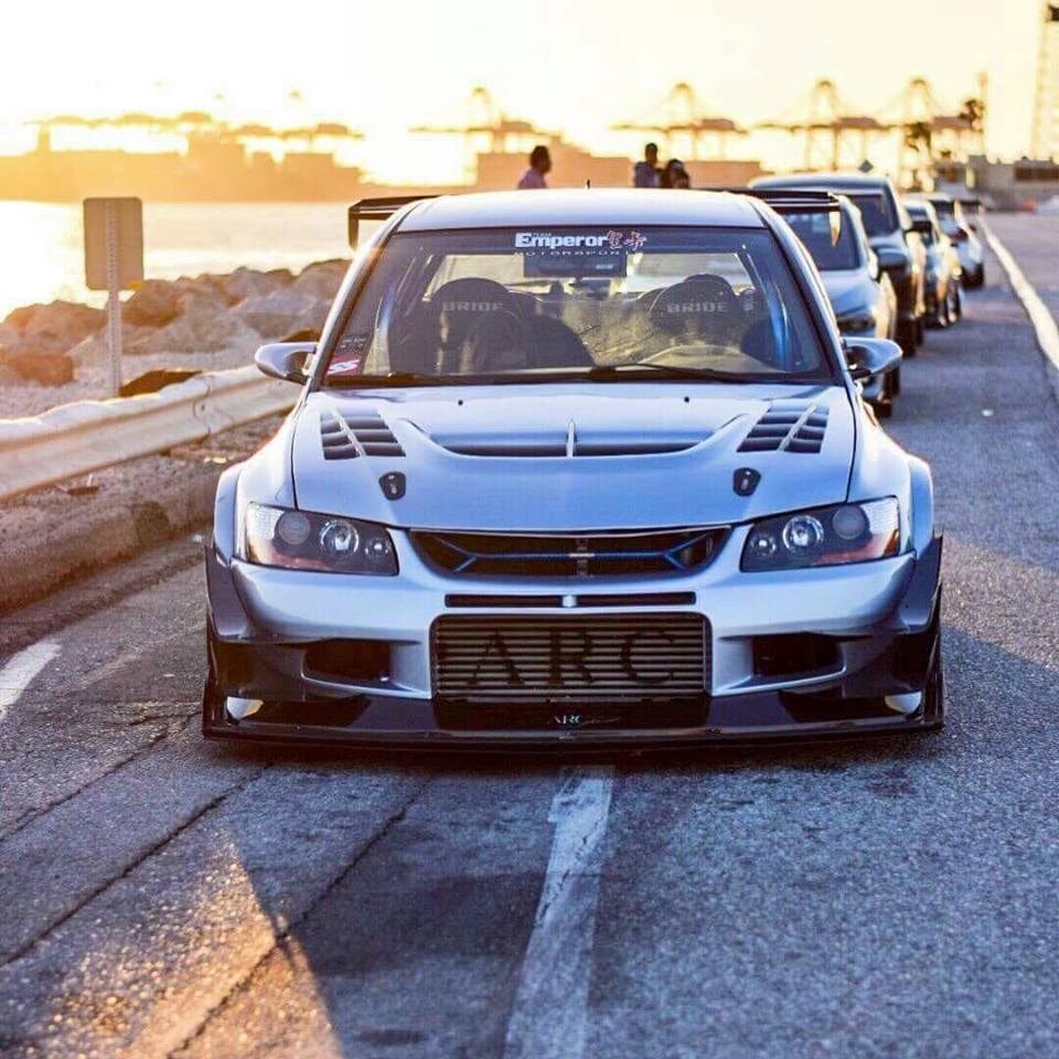 SR Voltex Cyber Style Wide Bodykit For EVO 7-9 -PP